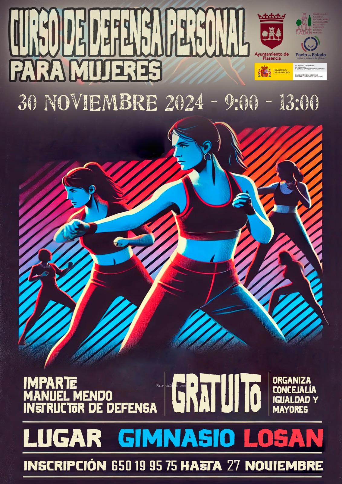 Curso de defensa personal para mujeres - PlasenciaDigital